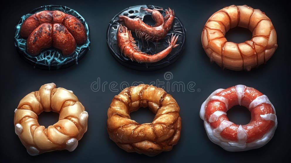 Sweet & Savory Ring Treats Stock Photo - Image of sugary, savory: 384048508