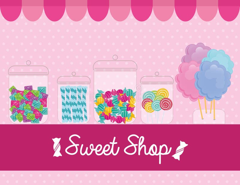 Sweet shop stock illustration. Illustration of frame - 50312651