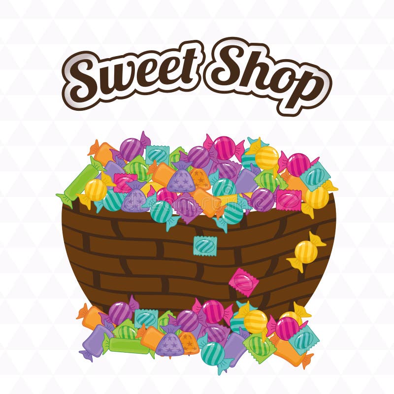 Sweet shop stock vector. Illustration of graphic, frame - 50312049