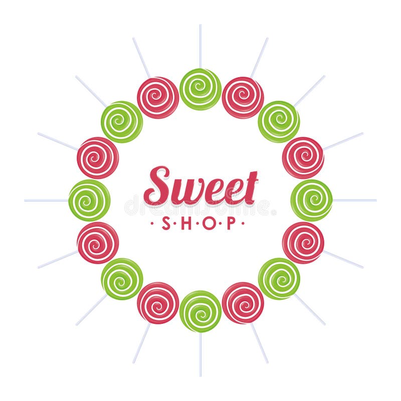 Sweet shop stock vector. Illustration of decorative, confectionery ...