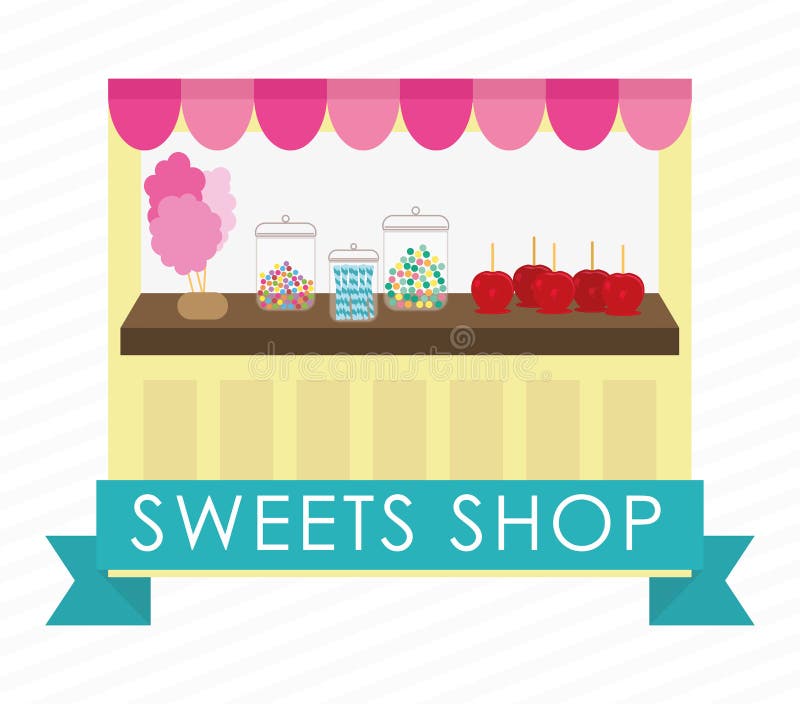 Sweet shop stock vector. Illustration of card, poster - 50312657
