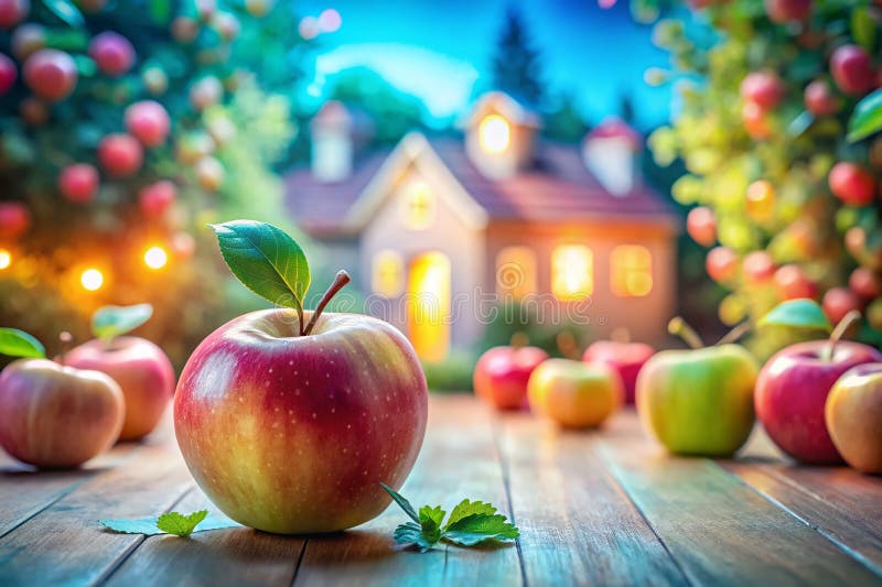 Sweet and Simple Apple Illustration a Delightful Fruit Design Perfect ...