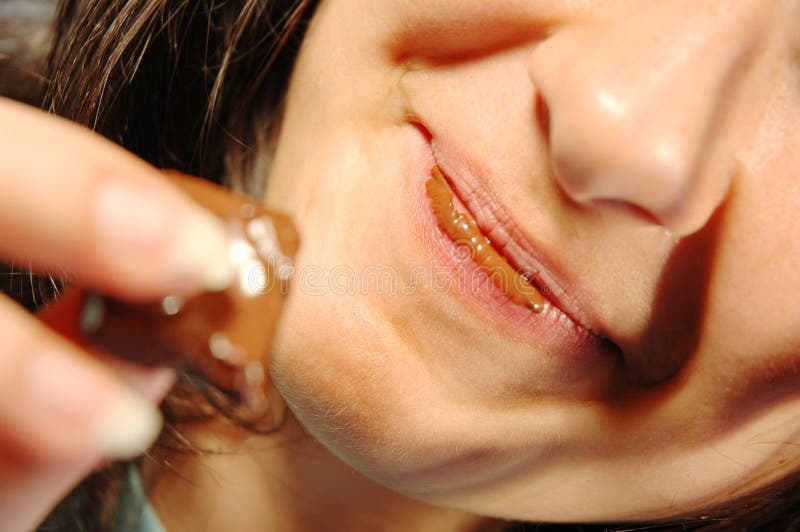 Sweet smile stock image. Image of satisfaction, delicious - 250133