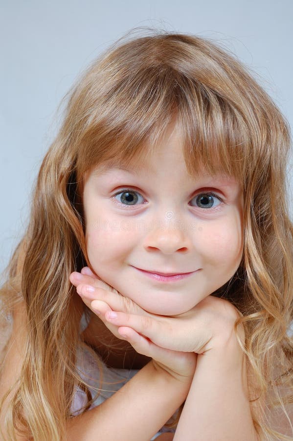 Sweet smiling girl s face stock photo. Image of hair - 11312782