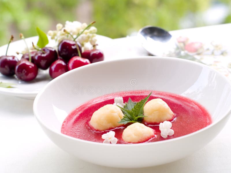 Sweet soup stock photo. Image of healthy, ball, berry - 19609120