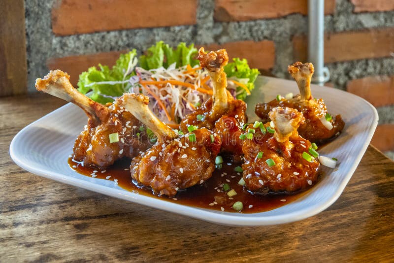 Sweet and sour chicken stock photo. Image of traditional - 176157206