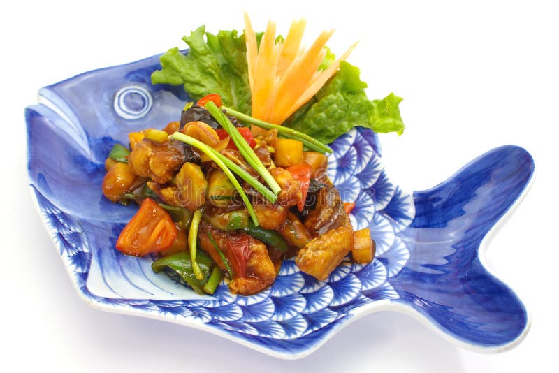 Sweet and Sour Sauce Fried with Fish Stock Image - Image of fish ...