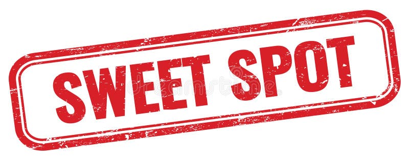 SWEET SPOT Text on Red Grungy Stamp Stock Illustration - Illustration ...