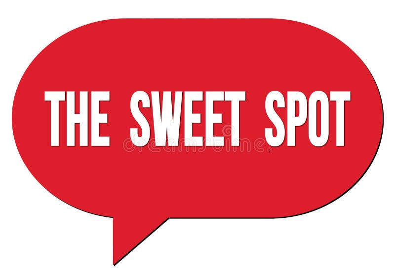 The SWEET SPOT Text on Red Grungy Rectangle Stamp Stock Illustration ...