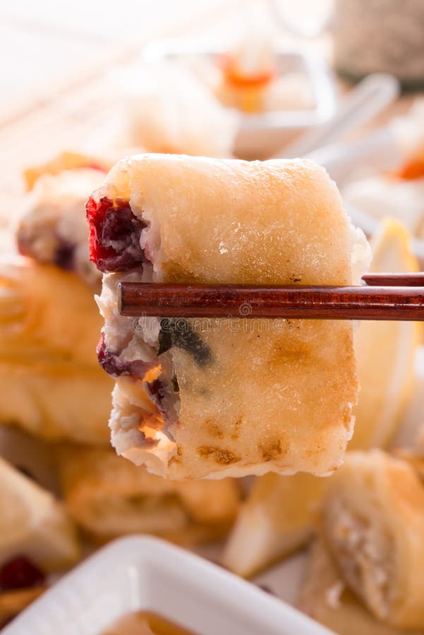 Sweet spring rolls stock photo. Image of cuisine, chinese - 28188824