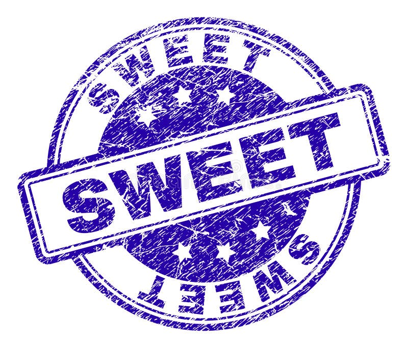 Grunge Textured SWEET Stamp Seal Stock Vector - Illustration of print ...
