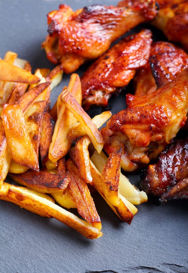 Sticky Chicken Wings Chips Stock Photos - Free & Royalty-Free Stock ...
