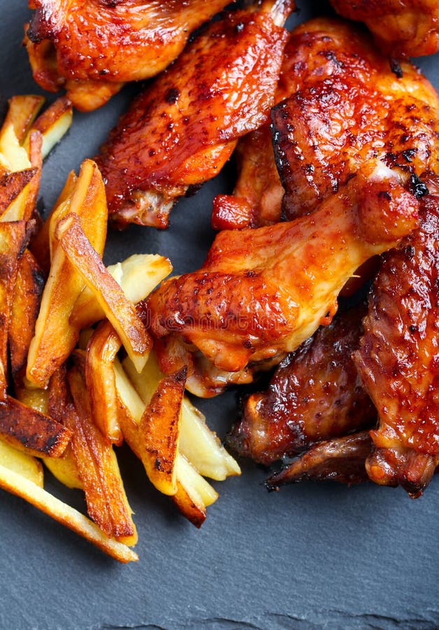 Sticky Chicken Wings Chips Stock Photos - Free & Royalty-Free Stock ...