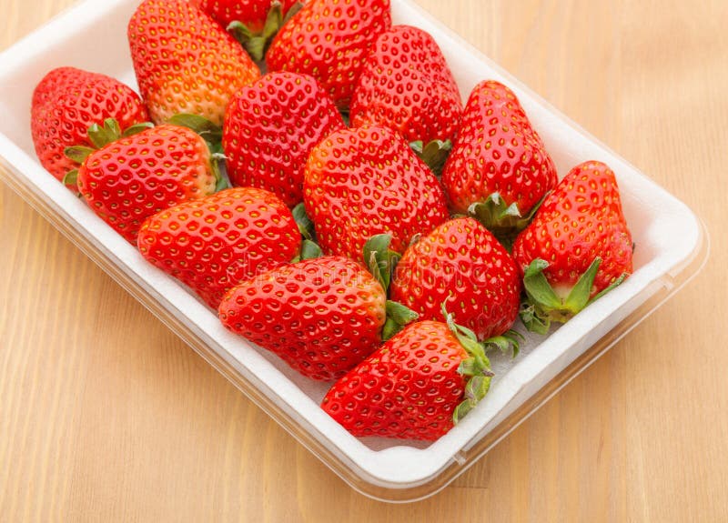 Sweet Strawberry in Package Stock Image - Image of fruit, juicy: 36425655