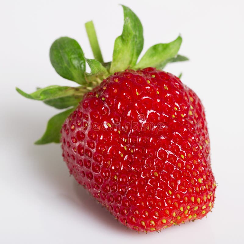 Sweet strawberry. stock photo. Image of leaf, macro, tasty - 41792352