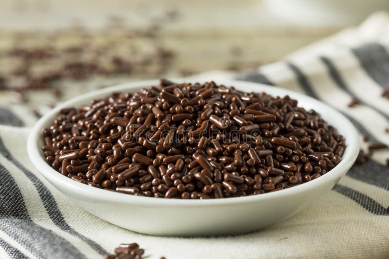 Sweet Sugary Chocolate Sprinkles Stock Image - Image of decoration ...