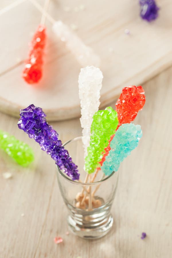Sweet Sugary Multi Colored Rock Candy Stock Image - Image of ...