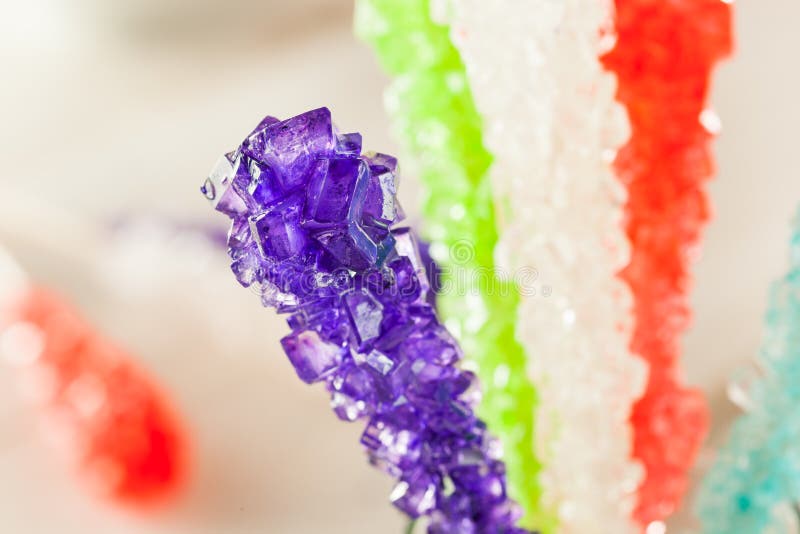 Sweet Sugary Multi Colored Rock Candy Stock Photo - Image of granulated ...