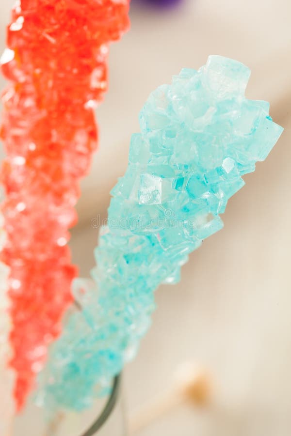 Sweet Sugary Multi Colored Rock Candy Stock Image - Image of green ...