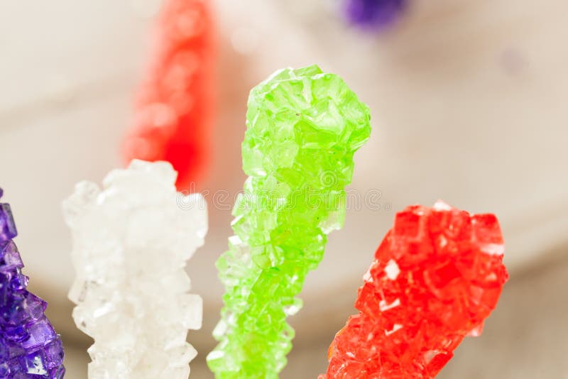 Sweet Sugary Multi Colored Rock Candy Stock Photo - Image of brown ...