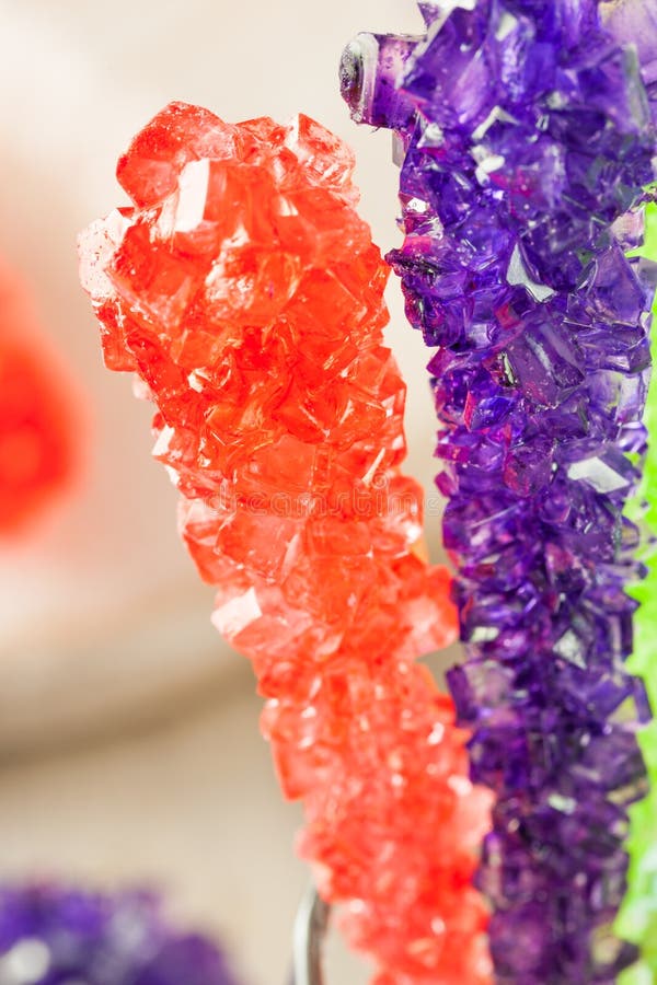 Sweet Sugary Multi Colored Rock Candy Stock Photo - Image of blue ...