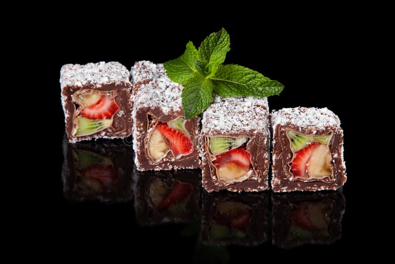 Sweet Egg Sushi Roll or Tamago Roll. Japanese Traditional Food Made ...