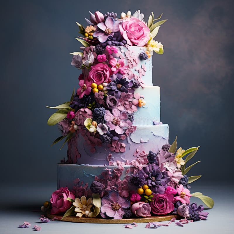 Sweet Symphony - Vibrant and Visually Stunning Cake Stock Image - Image ...