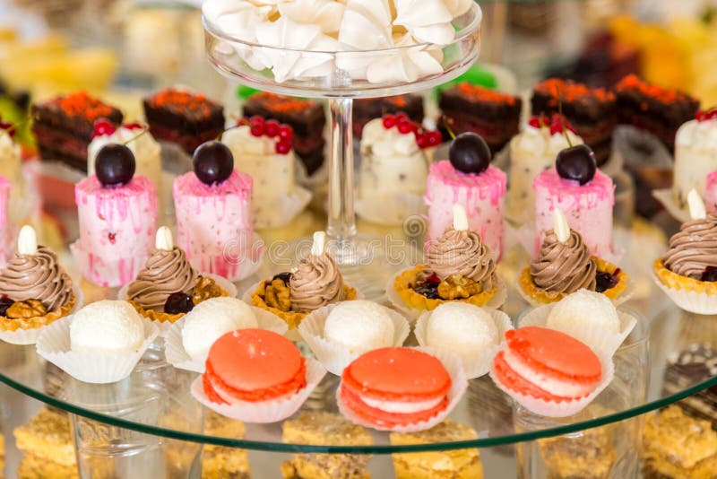 Sweet table. Catering food stock photo. Image of corporate - 101989636