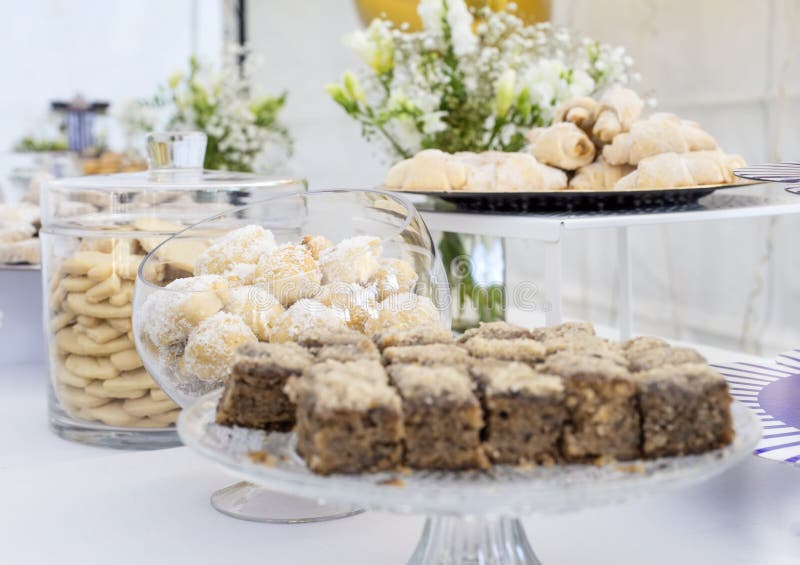 Sweet on the table stock image. Image of decoration, ceremony - 53759009