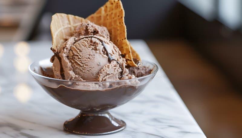 Sweet taco ice cream stock illustration. Illustration of sundae - 337343058