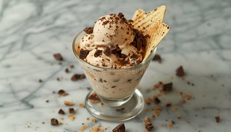 Sweet taco ice cream stock illustration. Illustration of sundae - 337351944