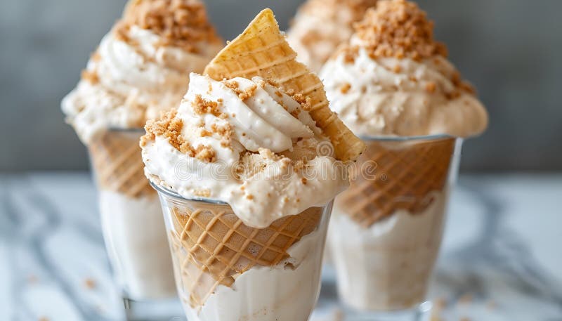 Sweet taco ice cream stock illustration. Illustration of sauce - 337352246