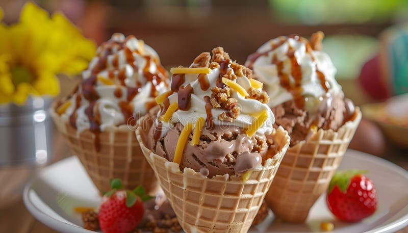 Sweet taco ice cream stock illustration. Illustration of ball - 337352312