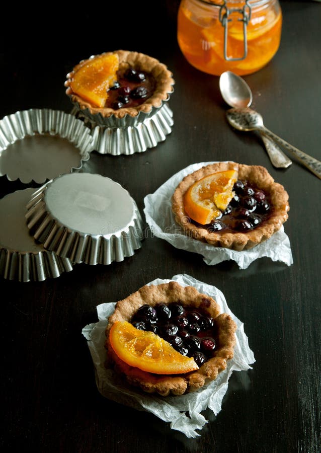 Sweet Tartlets with Fruit Jelly Stock Image - Image of delicious, home ...