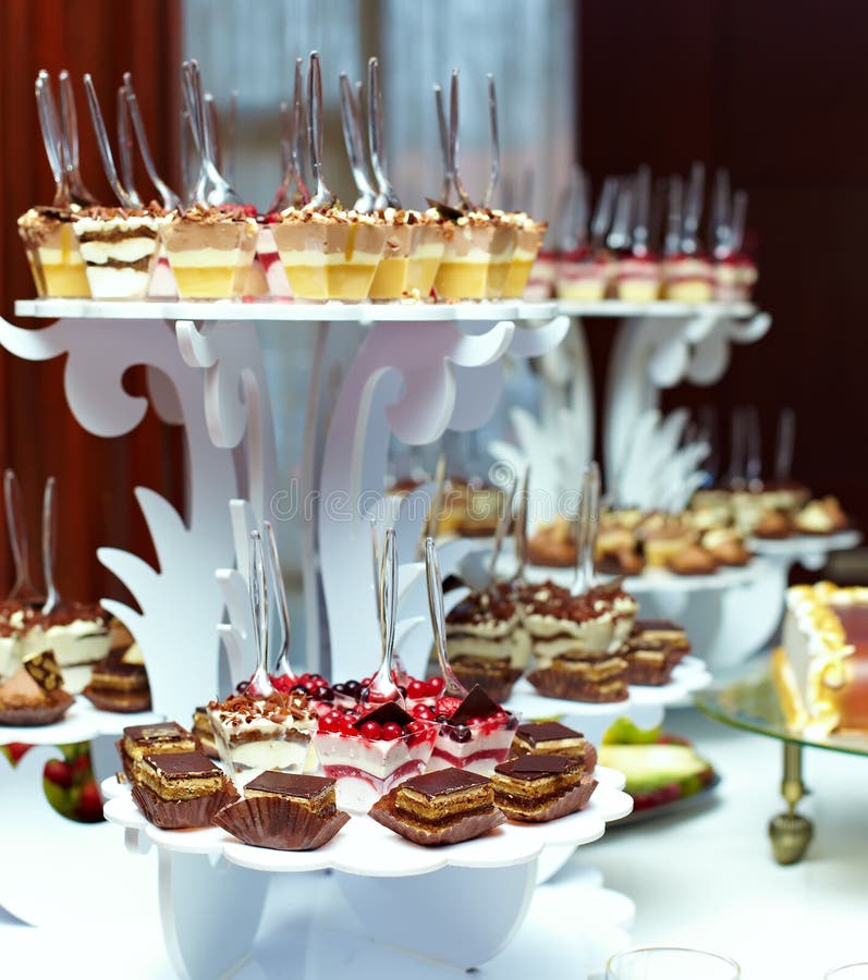 Dessert Corner Buffet stock image. Image of lounge, feed - 15191461