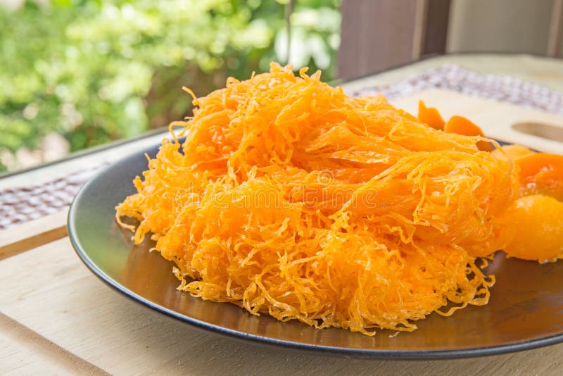 Sweet Thai Dessert that is Ancient and so Long. Stock Image - Image of ...