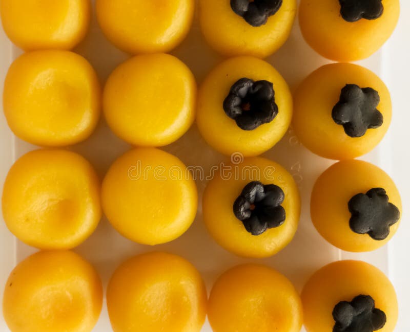 Sweet Thai Yellow Charm Moon Stock Photo - Image of charm, yellow ...