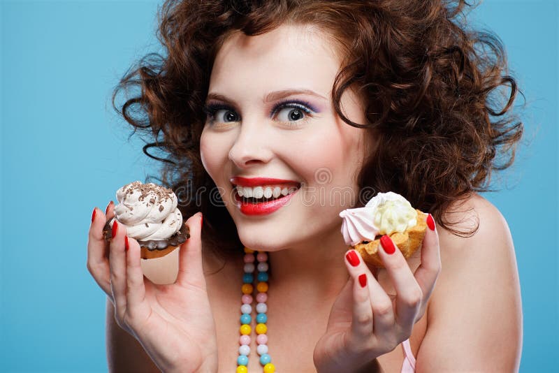 Sweet tooth stock photo. Image of brunette, pastry, diet - 14188022
