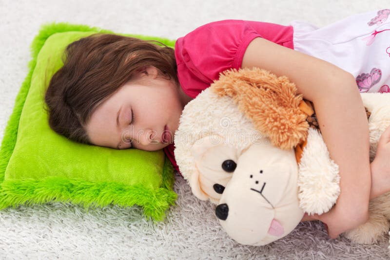 Sweet Tranquility - Young Girl Sleeping Stock Image - Image of healthy ...