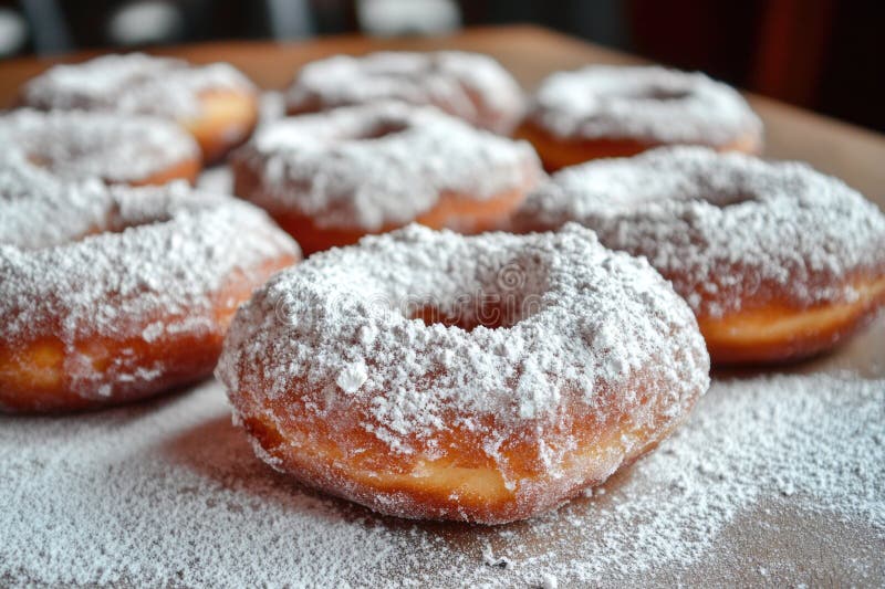Sweet Treats Covered in a Thick Layer of Powdered Sugar, Great for ...