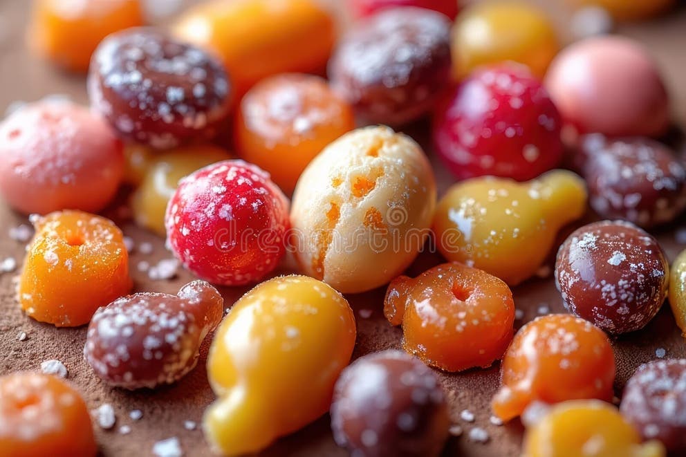 Sweet Treats - a Delectable Array of Candy Arrangements Stock Photo ...