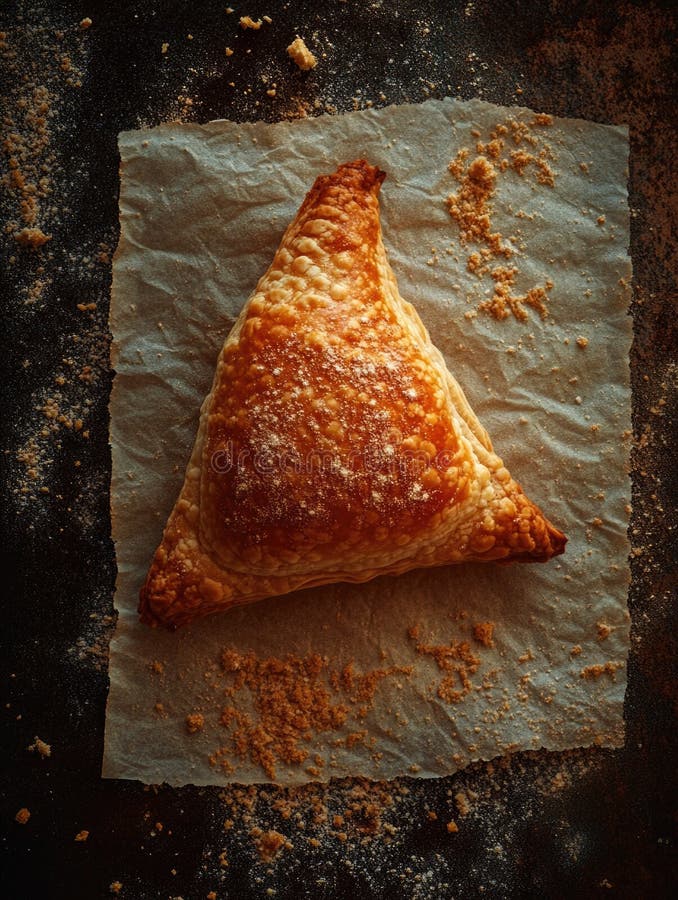Sweet Triangle Pastry stock image. Image of texture - 361140321