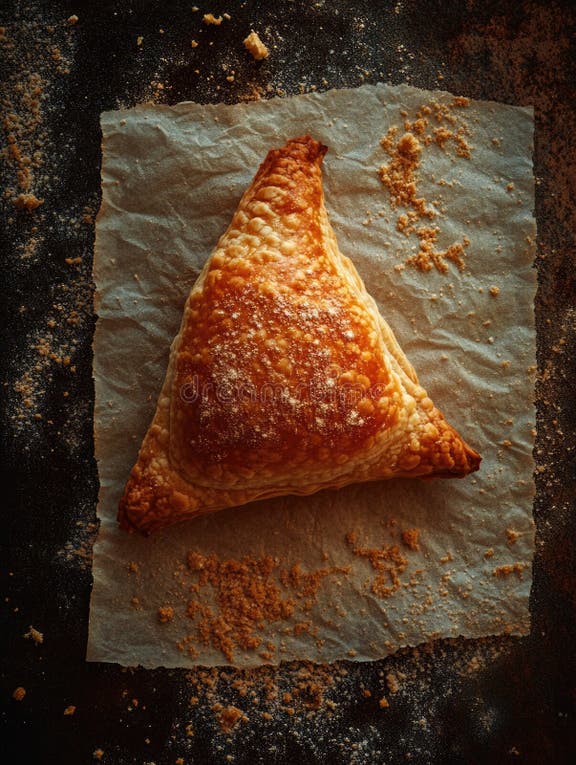 Sweet Triangle Pastry stock image. Image of texture - 361140321