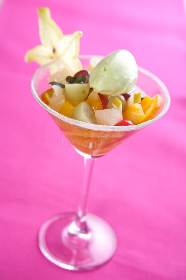 Sweet Tropical Fruit Cocktail Stock Image - Image of freshness, juicy ...
