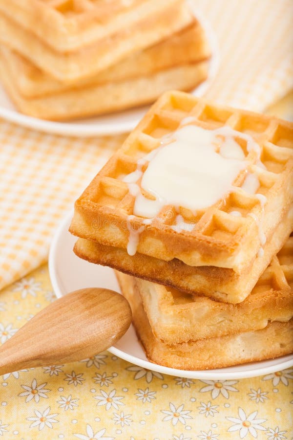 Sweet waffle stock image. Image of gourmet, dessert, nutrition - 31490047