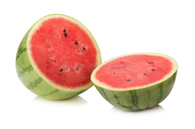 Sweet Watermelon Isolated on White Background Cutout Stock Photo ...