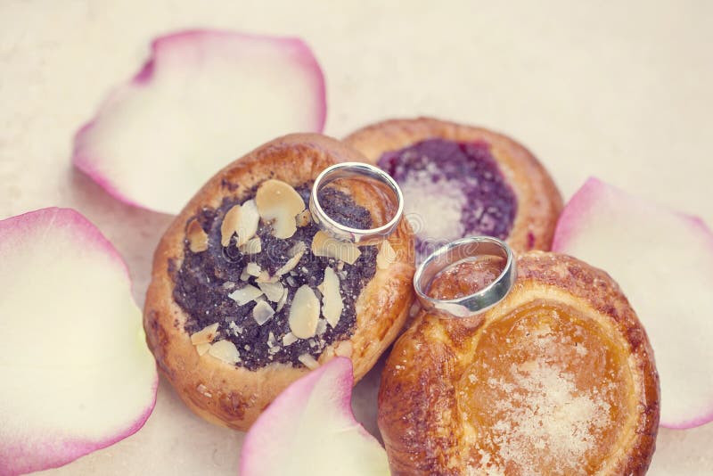 Sweet Wedding rings stock image. Image of macro, diamond - 90657945