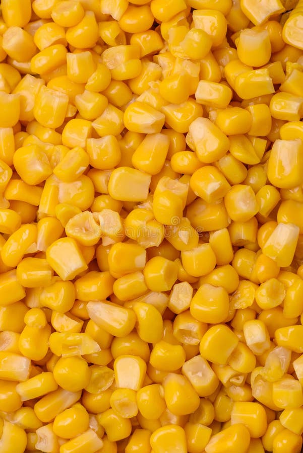 Sweet Yellow Canned Corn in Bowl Stock Photo - Image of texture, maize ...
