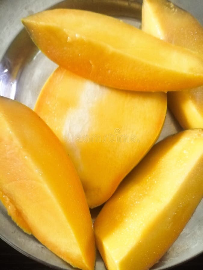 Sweet yellow mango stock image. Image of yummy, dessert - 191193969
