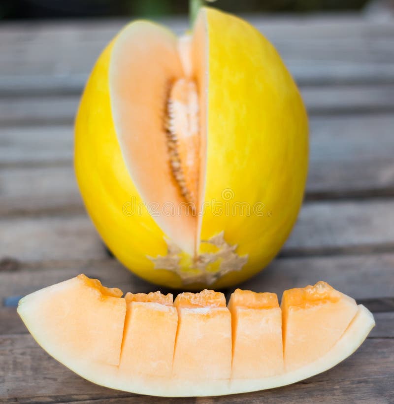 Sweet Yellow Melon stock image. Image of melon, yellow - 81127289